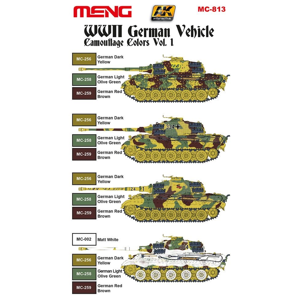WWII GERMAN VEHICLE CAMOUFLAGE COLORS VOL.1
